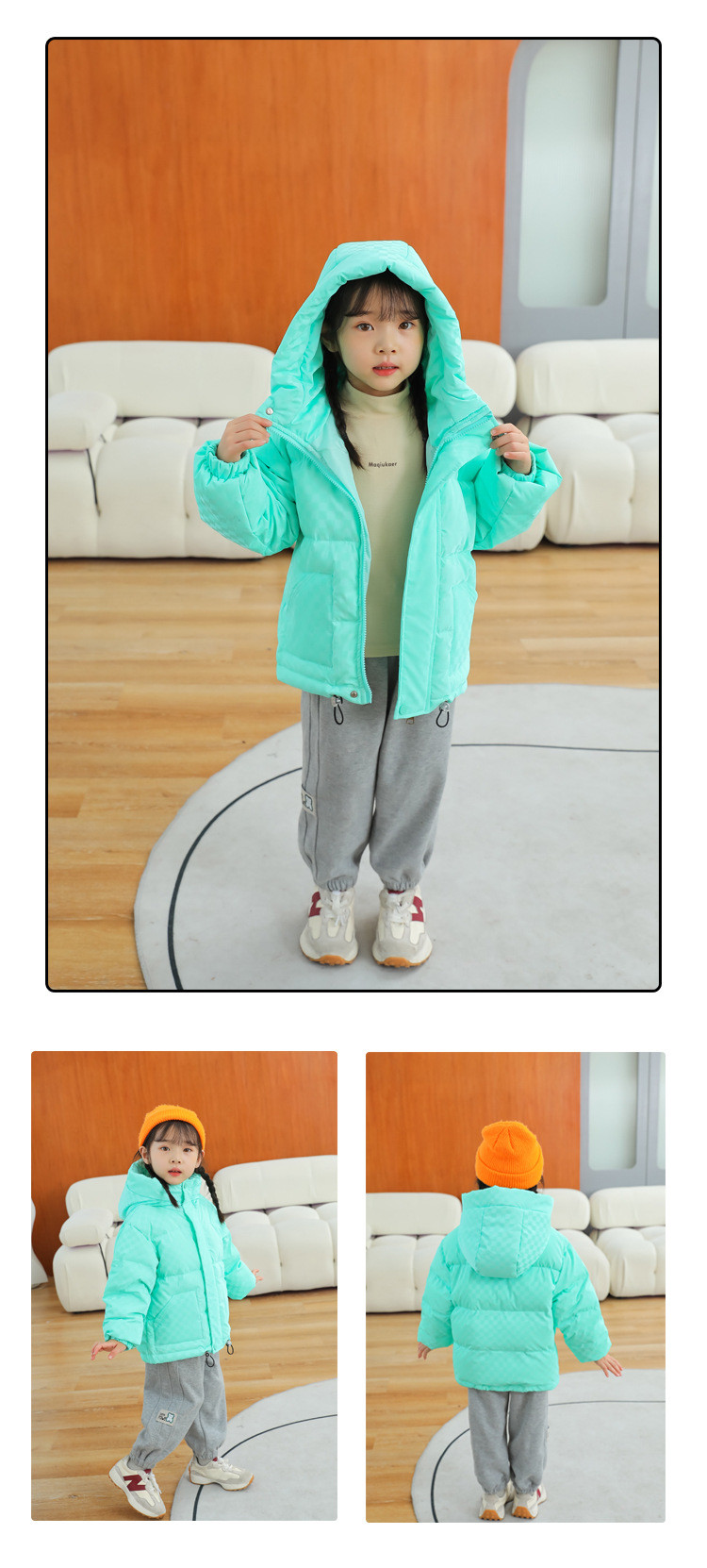 Badu Bg Дрехи за бебета и момичета Нови есенно зимни детски модни якета за момчета и момичета