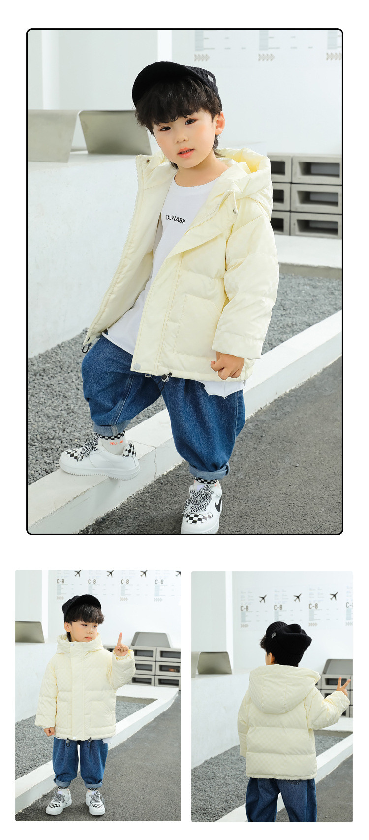 Дрехи за бебета и момичета Нови есенно зимни детски модни якета за момчета и момичета