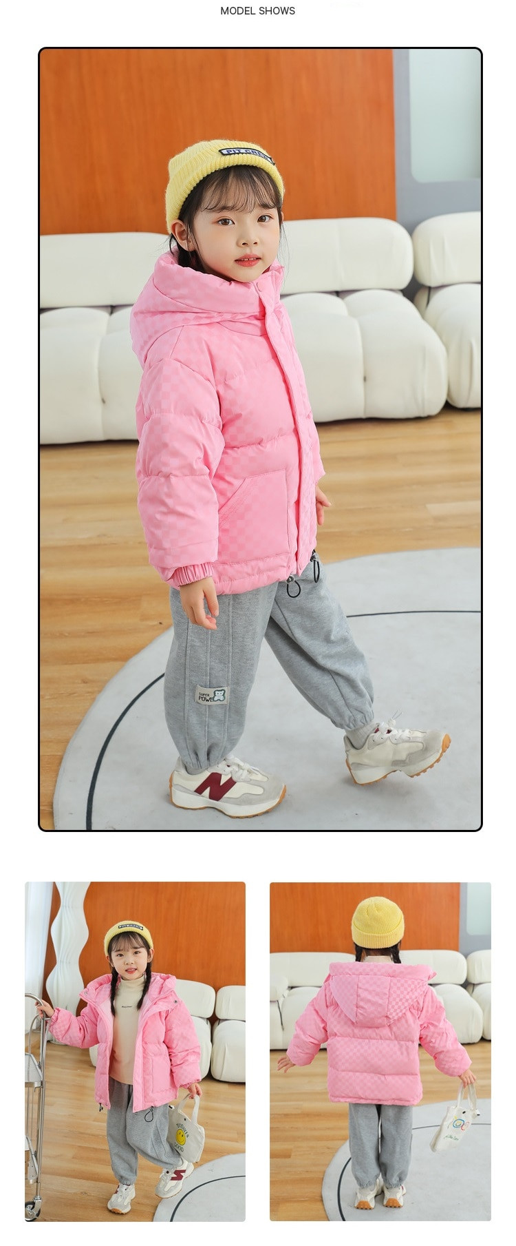 Дрехи за бебета и момичета Нови есенно зимни детски модни якета за момчета и момичета