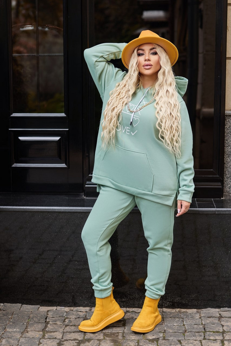 Badu.bg Ватиран спортен комплект с принт - Badu.bg