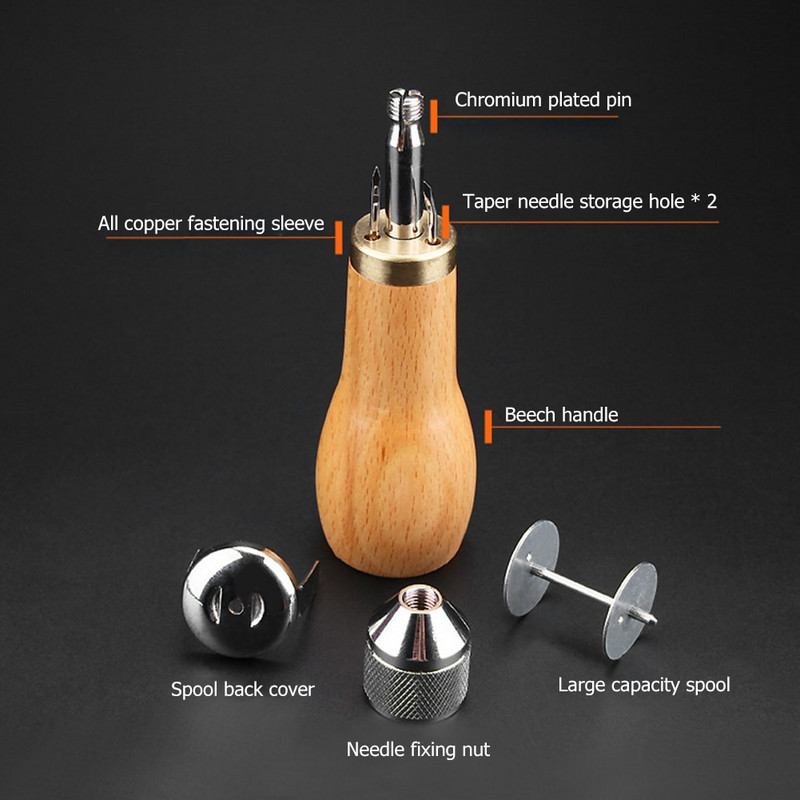 Badu.bg Комплект инструменти за шиене на кожа Ръчна шевна машина Speedy ...