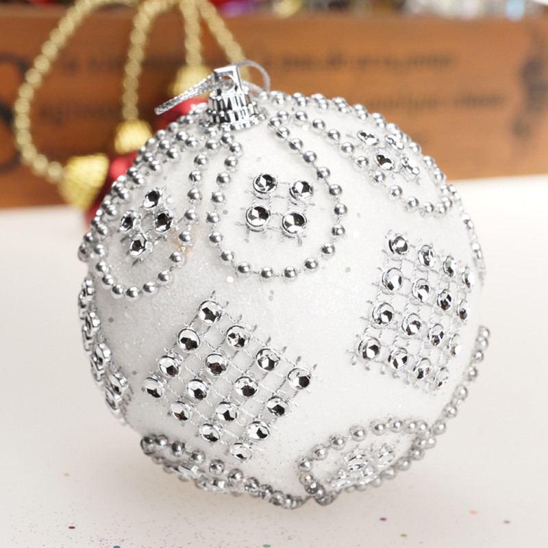 Badu.bg Висококачествени весели коледни блестящи топки с кристали за ...