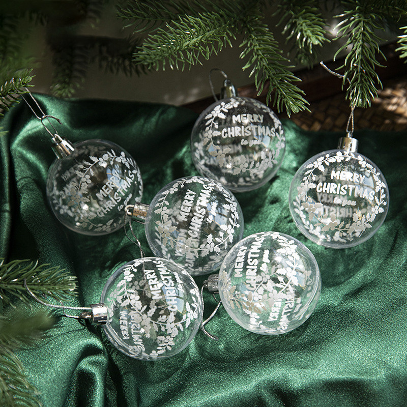 Badu Bg Navidad 2022 Коледни украси Бели коледни топки Коледно дърво