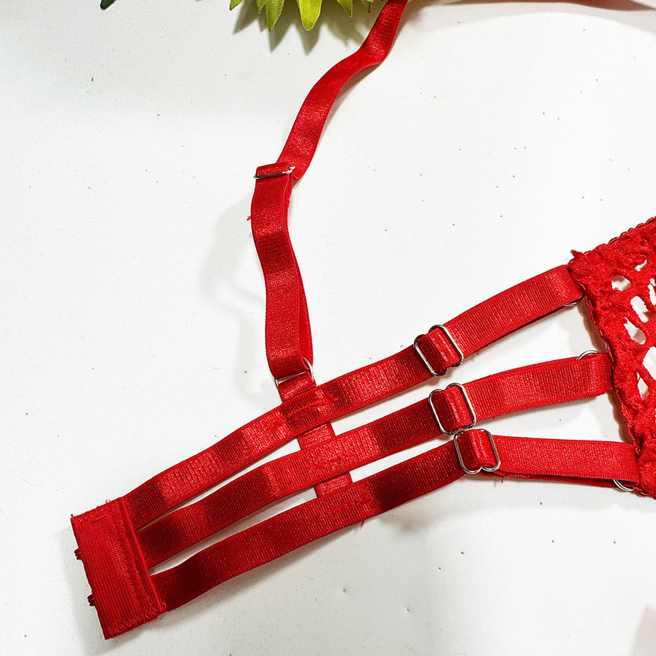 Badu.gr Ellolace εσώρουχα Φετίχ Wet look Red Hot σέξι κοστούμι Διάφανες ...