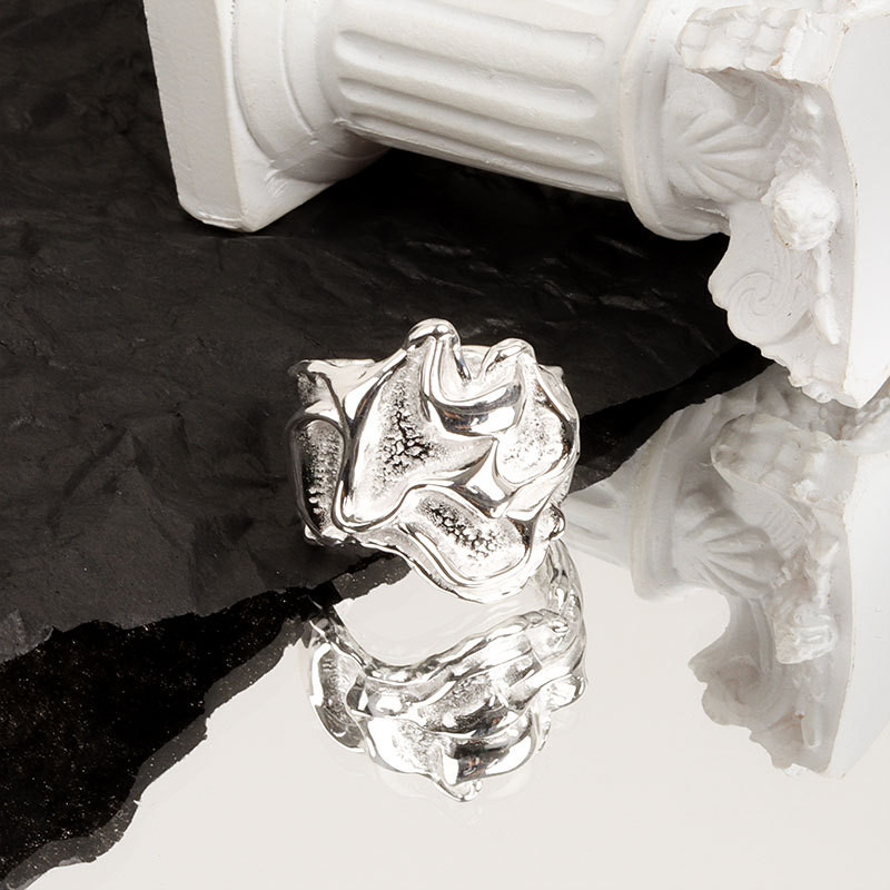 Badu Bg Livvy Пръстени с неравномерна ширина за жени двойка креативна мода реколта отворени