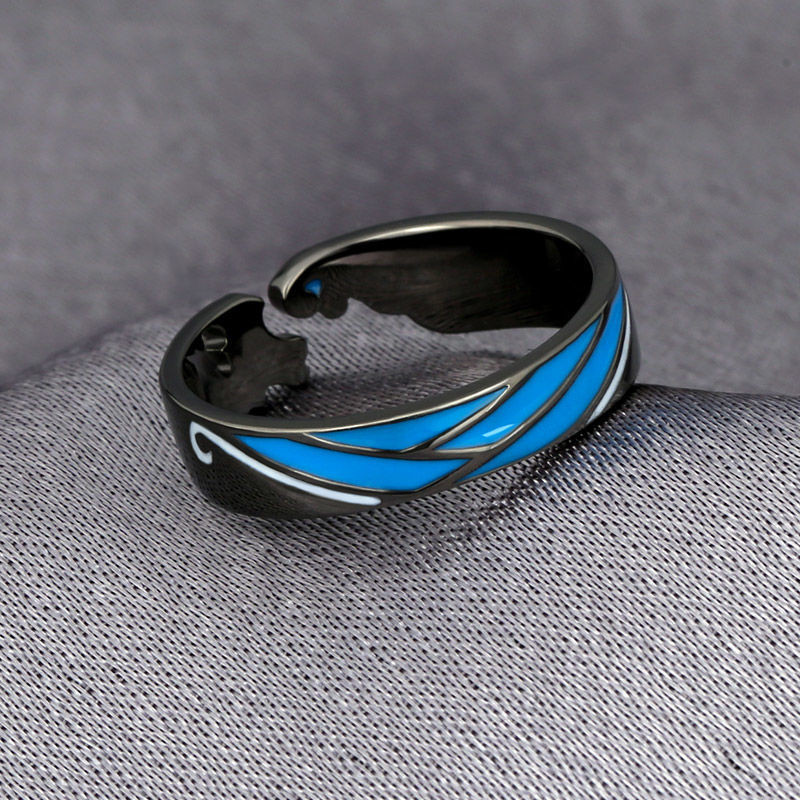 Badu.bg Demon Slayer Kamamon Tanjiro Ring Female Jewelry Gift Аниме ...