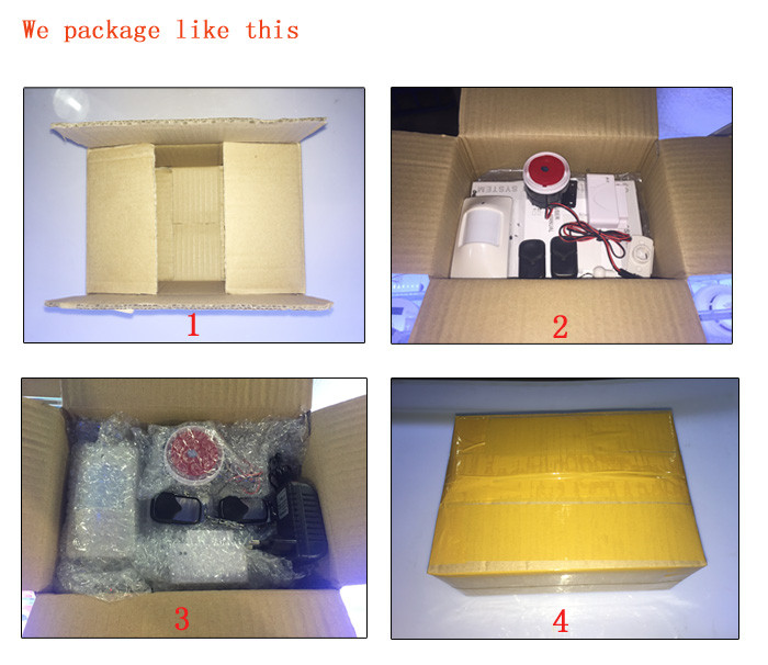 Badu Bg 1 комплект Домашна охрана 6 безжични зони и 4 жични зони Sms Gsm алармена система Pir