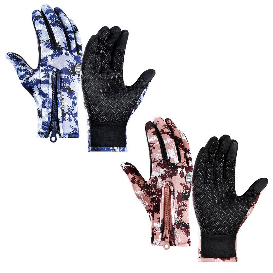 Зимни топли със сензорен екран ръкавици за бягане колоездене за мъже жени за B Forest Унисекс
