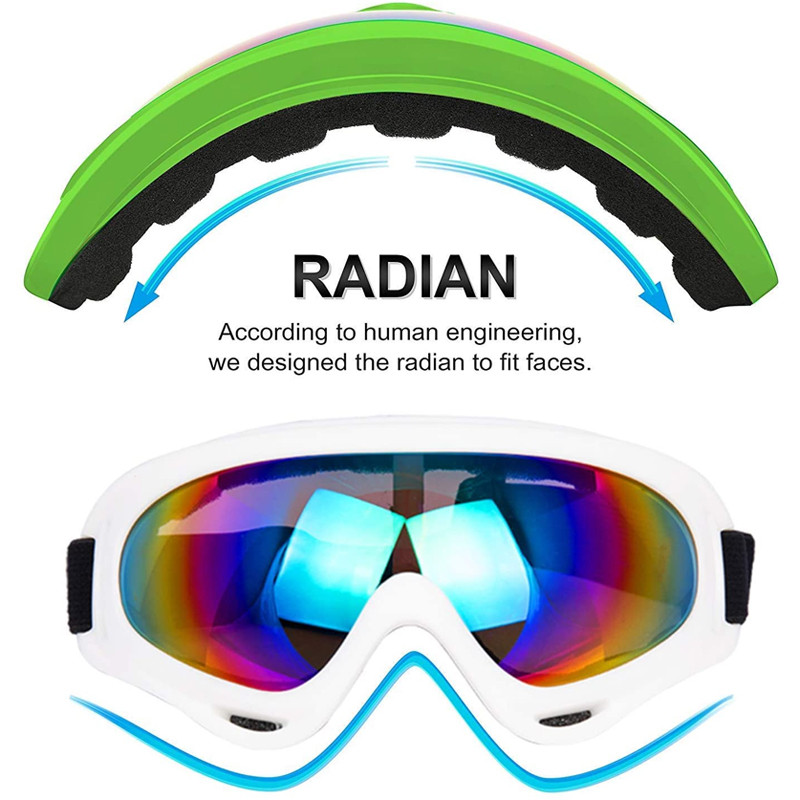 Badu Bg X400 Uv защита Ски очила за сняг Цветни професионални спортове на открито Анти мъгла Ски