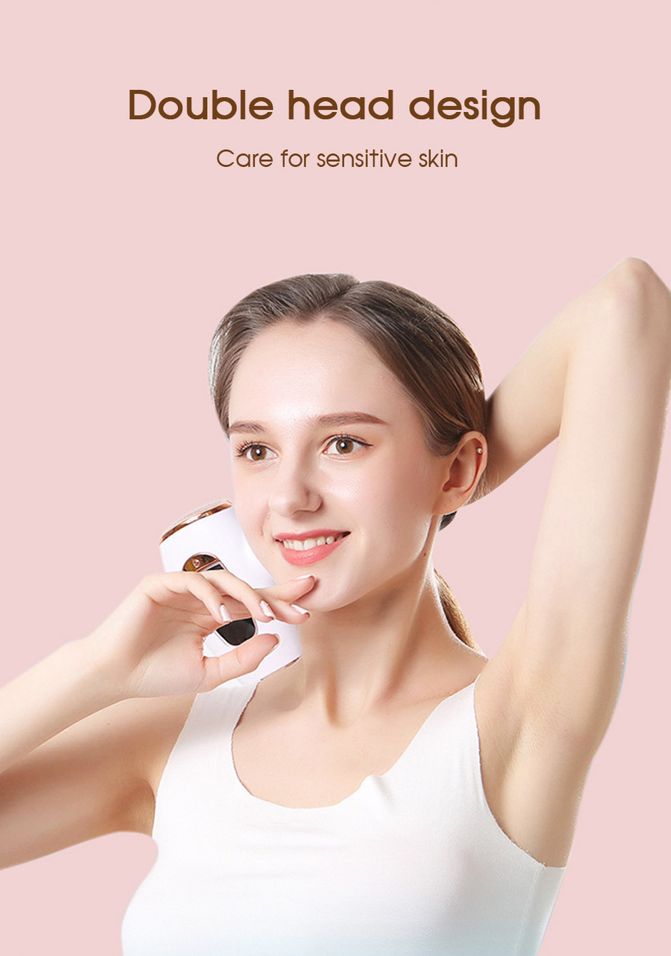 Badu.bg [ZS] IPL лазерен епилатор 9900 000 Flash Ice Cooling Безболезнено постоянни подмишници ...