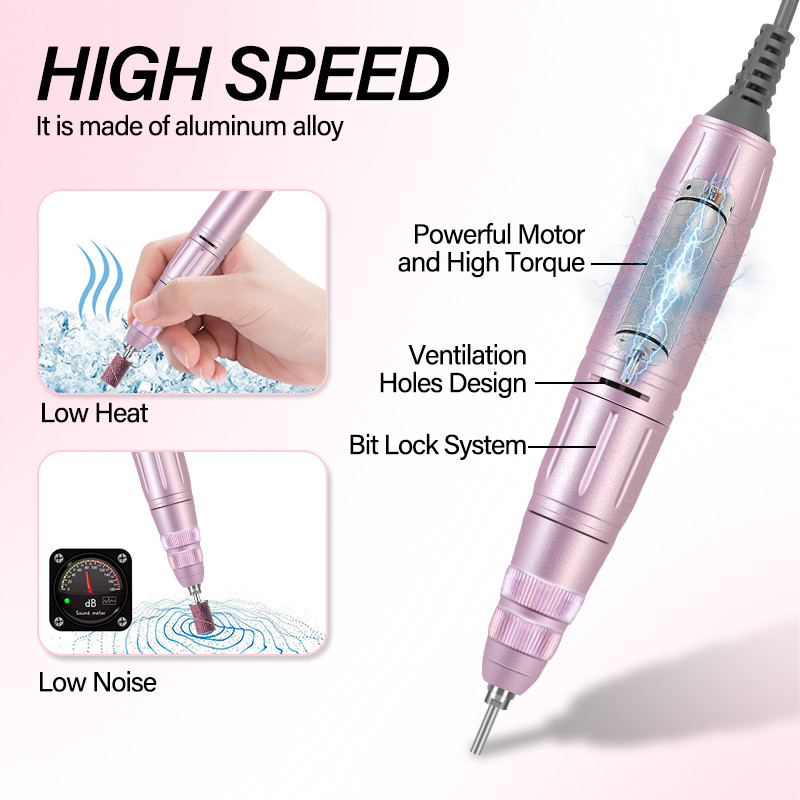 Badu.bg 40000 RPM Електрическа бормашина за нокти, сравнима с безчетков ...