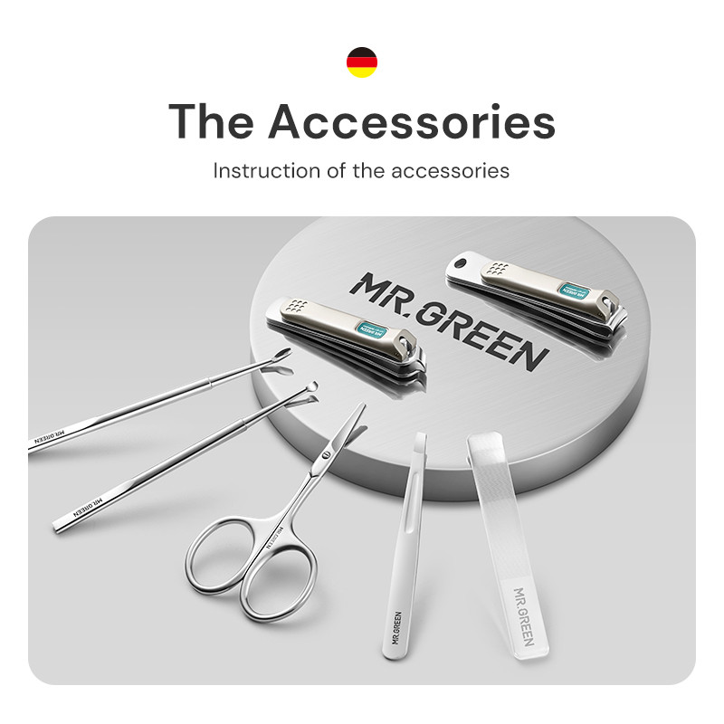 Badu Bg Mr Green Комплект за маникюр Комплекти за лична хигиена Нокторезачки Инструменти