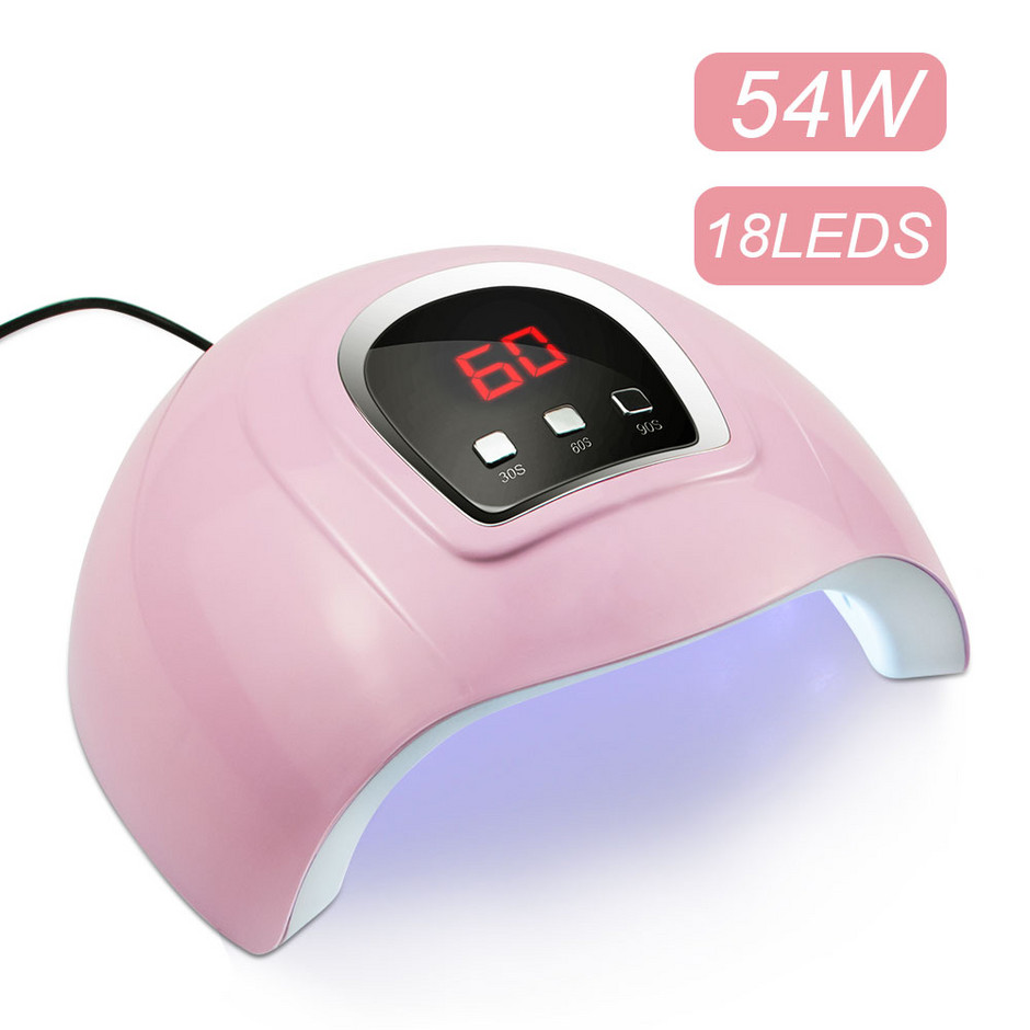 Badu.bg 60 W UV лампа за нокти Сушилня за нокти 20 лампи мъниста за втвърдяване на UV гел лак за ...