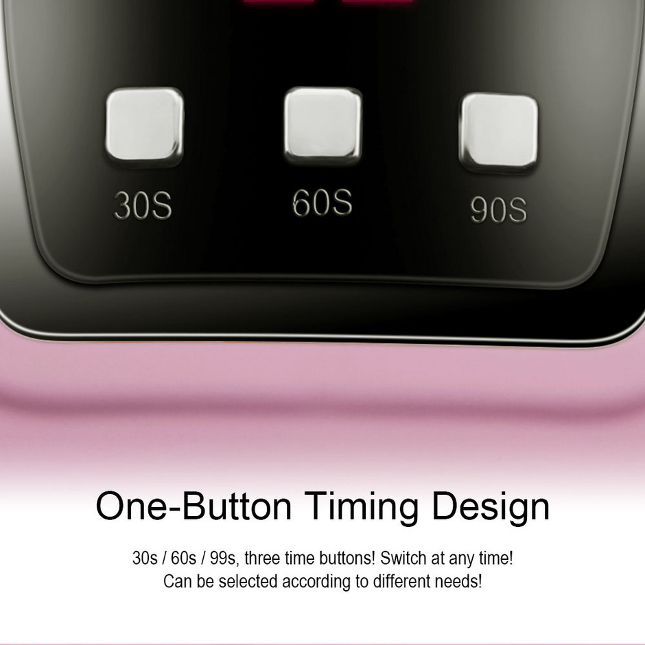 Badu.bg 60 W UV лампа за нокти Сушилня за нокти 20 лампи мъниста за втвърдяване на UV гел лак за ...