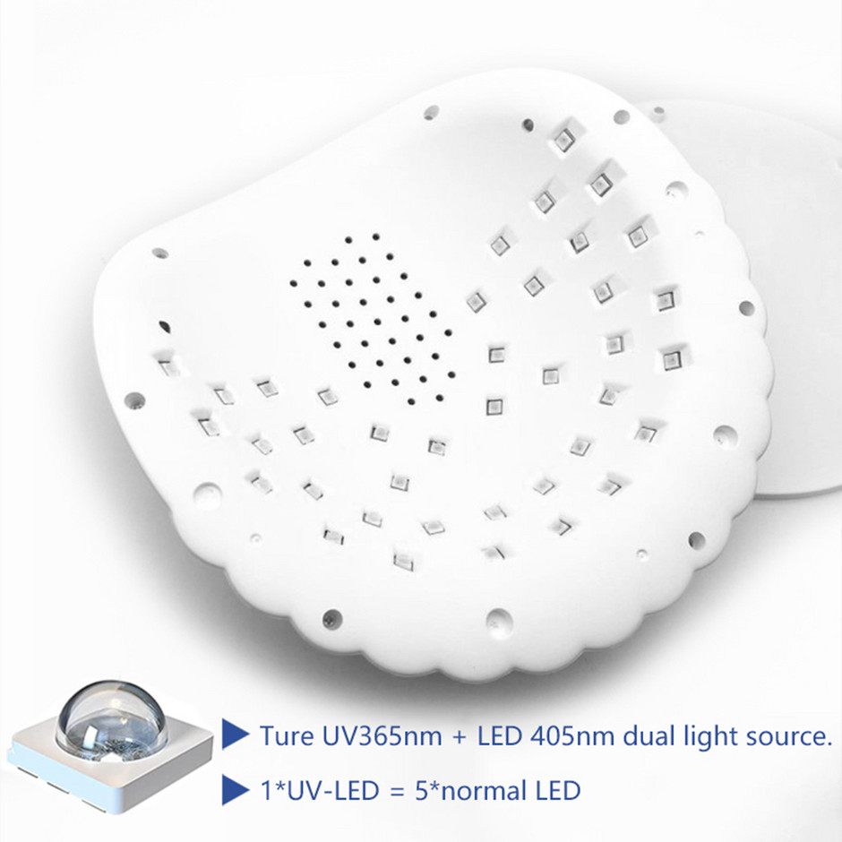 Badu.bg 40LEDs LED лампа за нокти UV гел за сушене на лак за нокти Бързосъхнеща машина за ...