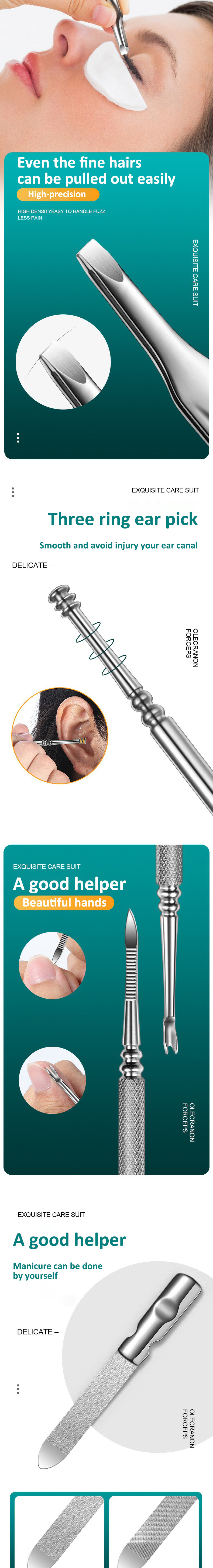 Комплект за пътуване Ножица за нокти Преносими луксозни комплекти за маникюр Комплекти за