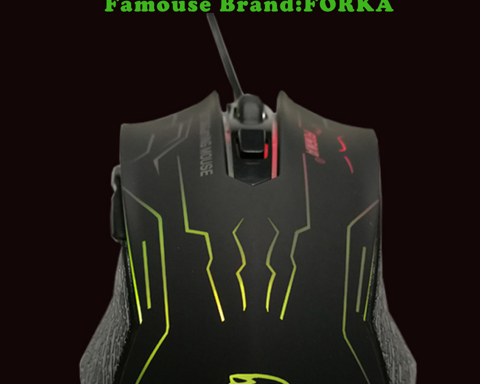 Badu.bg FORKA Silent Click USB Wired Gaming Mouse 6 Buttons 3200DPI Mute Optical Computer Mouse ...