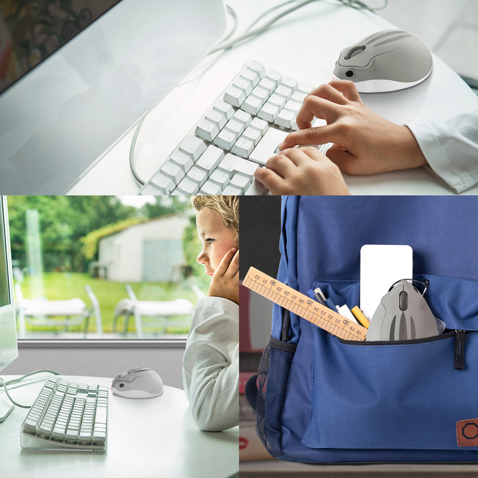 Badu.bg Сладка анимационна безжична мишка Ергономична оптична USB мишка Kawaii Gaming Hamster ...