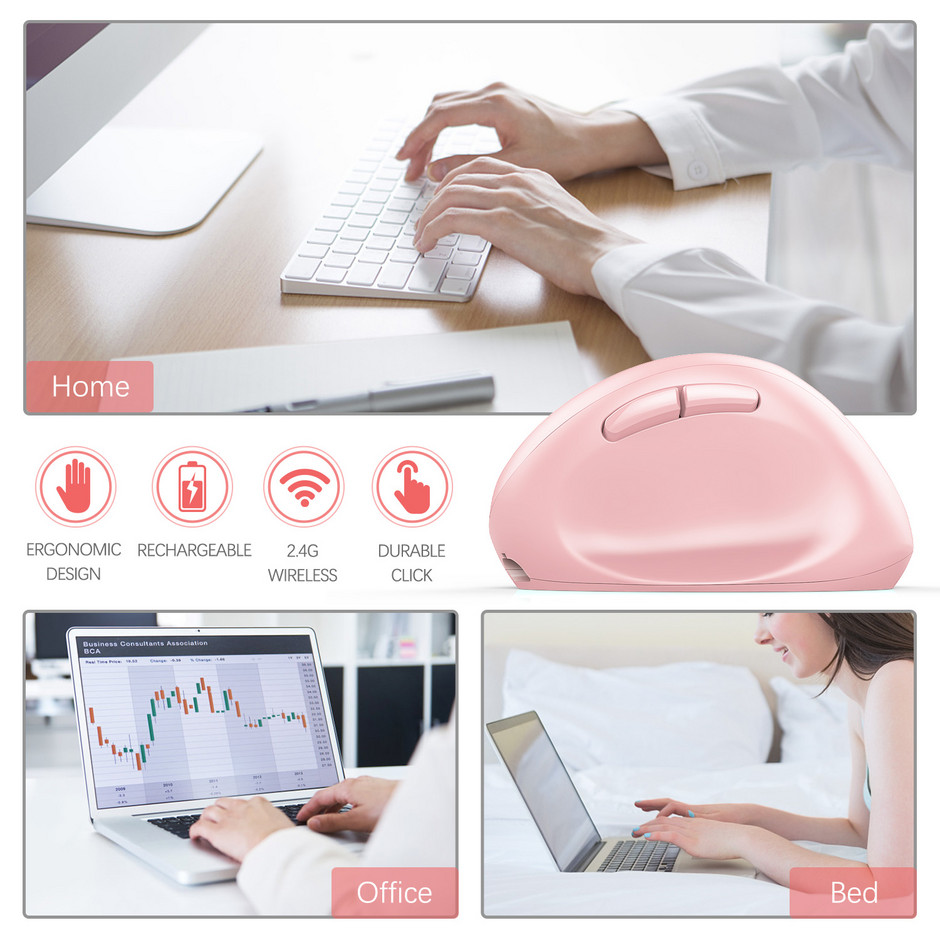 Badu.bg Jelly comb 2.4GHz Безжична мишка за лаптоп Акумулаторна ...