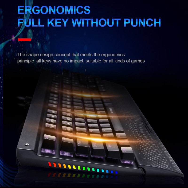 Badu.gr E-YOOSO X-7100 FALCON USB Mechanical Gaming Keyboard Blue ...