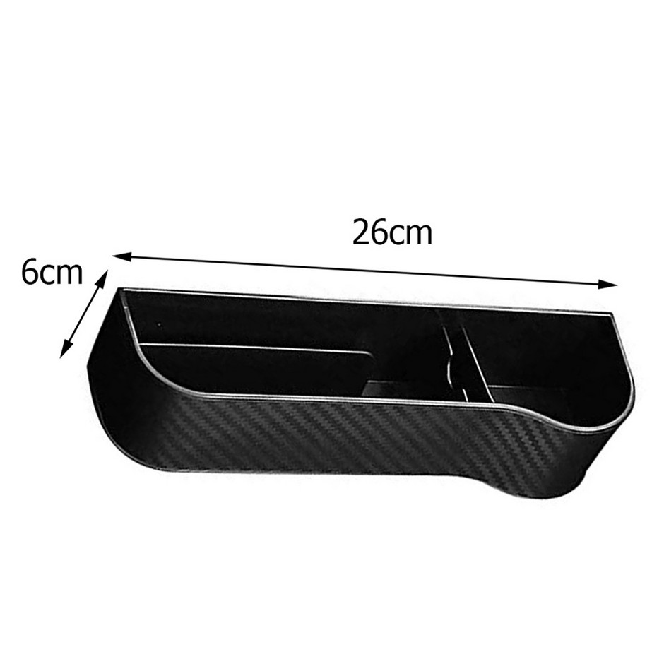 Badu.gr Κάθισμα αυτοκινήτου Universal Storage Space Carbon Fiber Plastic Seat Gap Κουτί ...