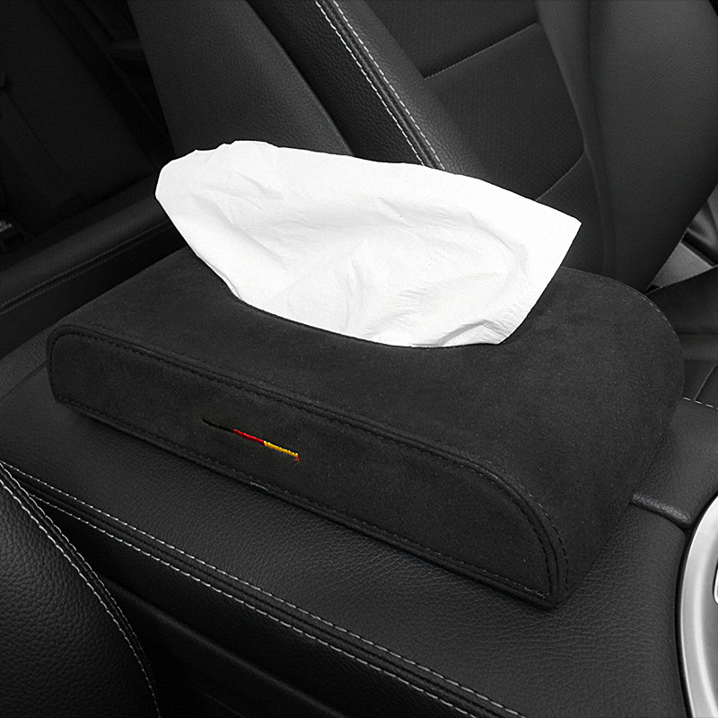 Badu.bg Черна творческа флип кутия за кърпички Автомобилни хартиени кутии за BMW Audi Mercedes ...