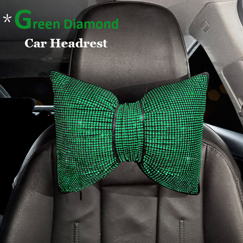 Badu Bg Кристална диамантена облегалка за глава на кола Авто седалка Калъфка за възглавница за