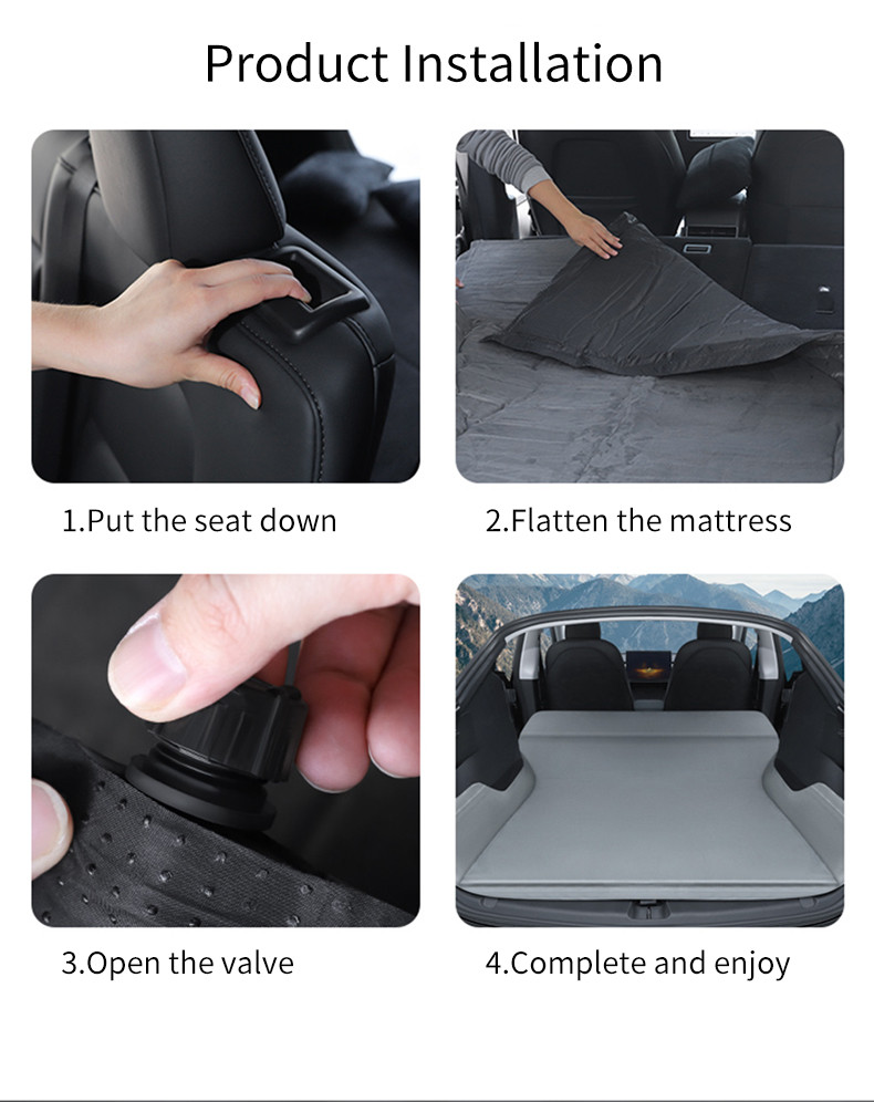 Badu.bg MOTENIO Design за TESLA Model3 ModelY Сгъваемо легло за ...