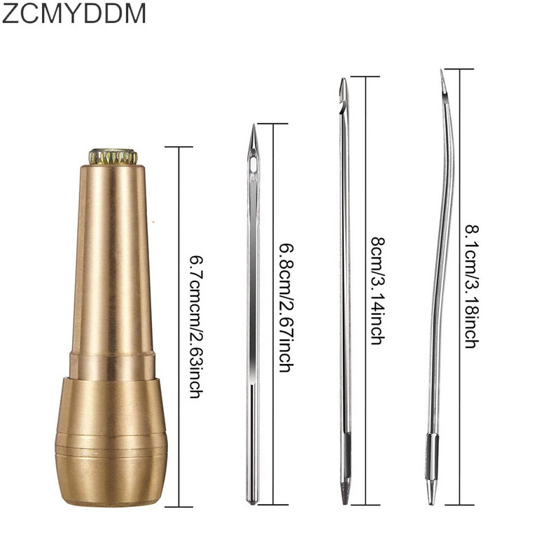 Badu Bg Zcmyddm шило за шиене с медна дръжка за ръчен шев кожа платно инструмент за ремонт на