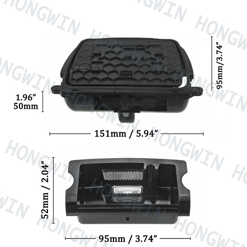 Badu.bg Нова черна пластмасова кутия за сглобяване на пепелника на ...