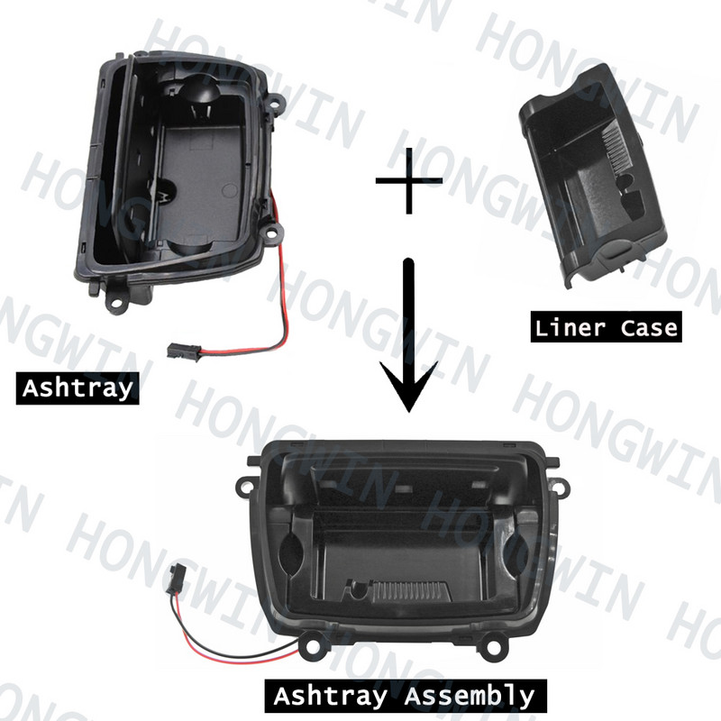 Badu.bg Нова черна пластмасова кутия за сглобяване на пепелника на ...