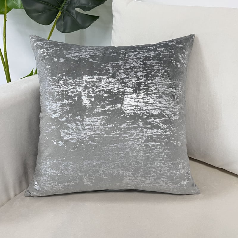 Badu Bg Гореща продажба на сиво фолио с квадратна кадифена калъфка за възглавница Сребърна