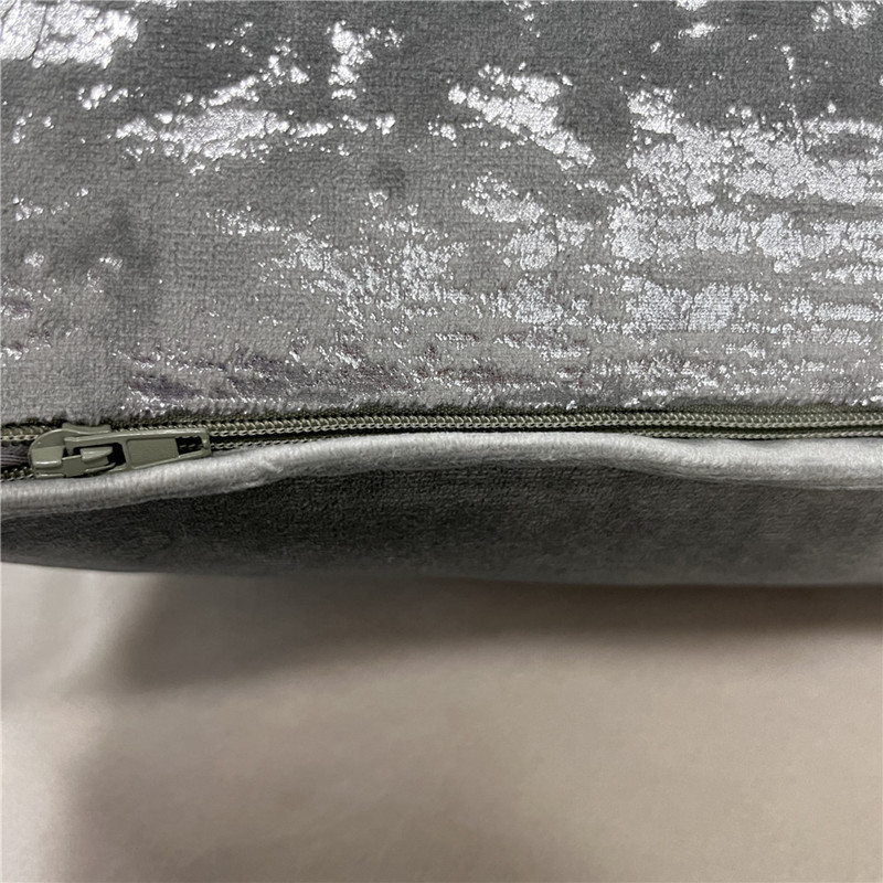 Badu Bg Гореща продажба на сиво фолио с квадратна кадифена калъфка за възглавница Сребърна