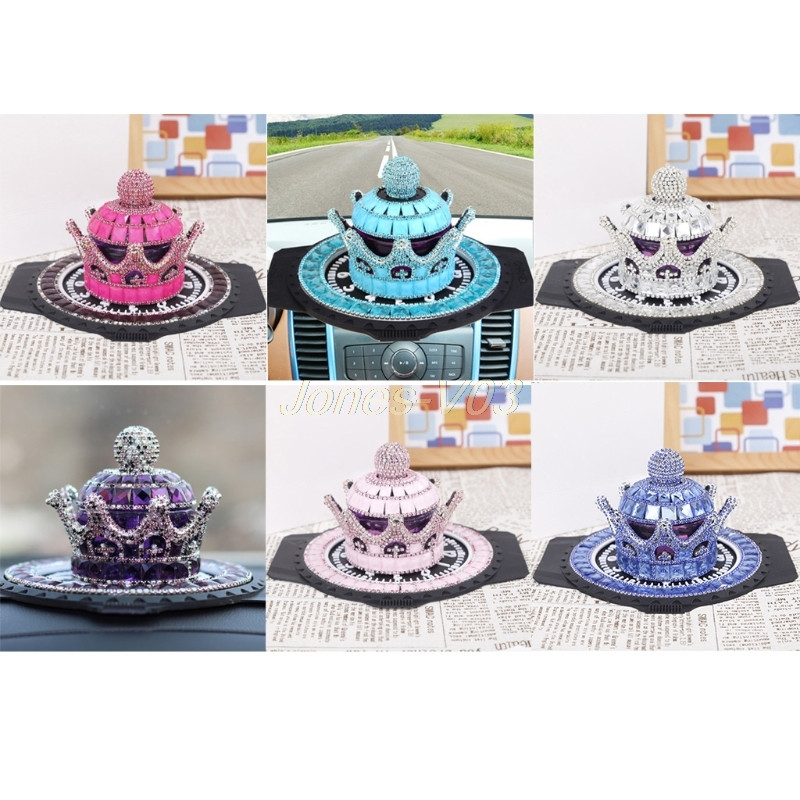 Badu Bg Crystal Crown Дифузор за автомобилни аромати Държачи за флакони за парфюми Орнаменти