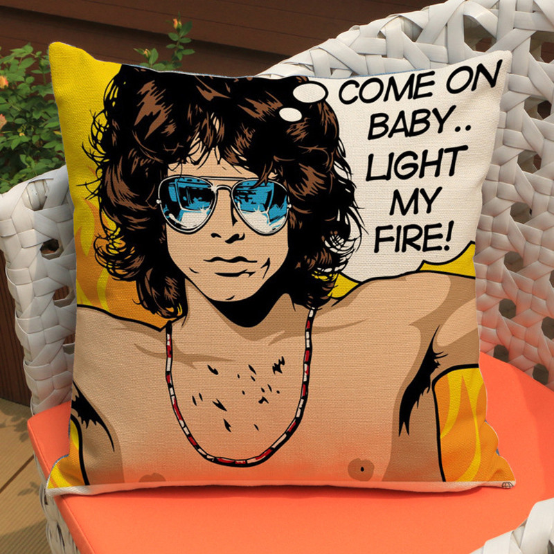 Badu Bg Памучно бельо модерен поп арт секси жени момичета декоративни възглавници за стая