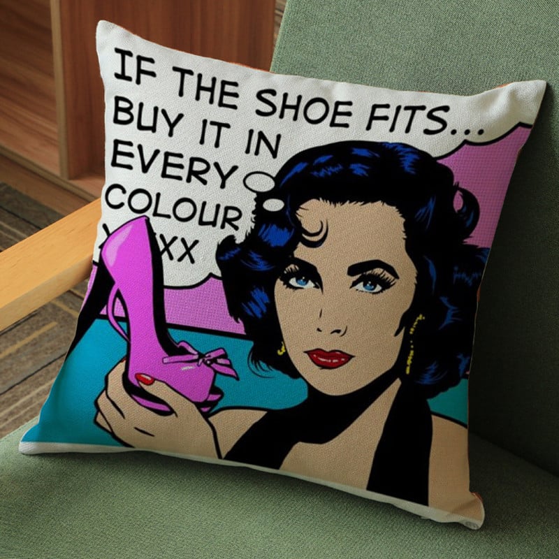 Badu Bg Памучно бельо модерен поп арт секси жени момичета декоративни възглавници за стая