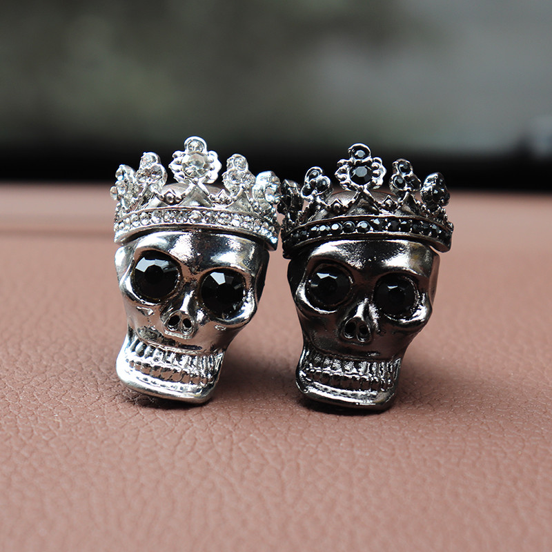 Badu Bg Череп Автомобилен вентилационен отвор Декорация Вътрешен освежител Автоматичен изход