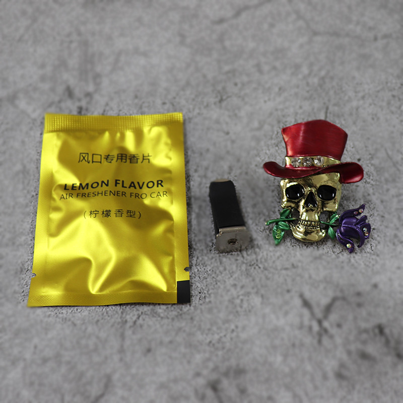 Badu Bg Цвете Череп Аксесоари за кола Интериорен декор Освежител за въздух Автомобилен изход