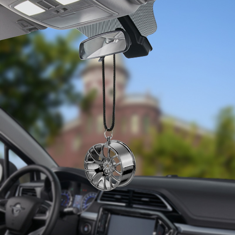 Badu Bg Орнамент за кола Висулка Метална главина на колелото Маховик Висящ Хип хоп Авто Интериор