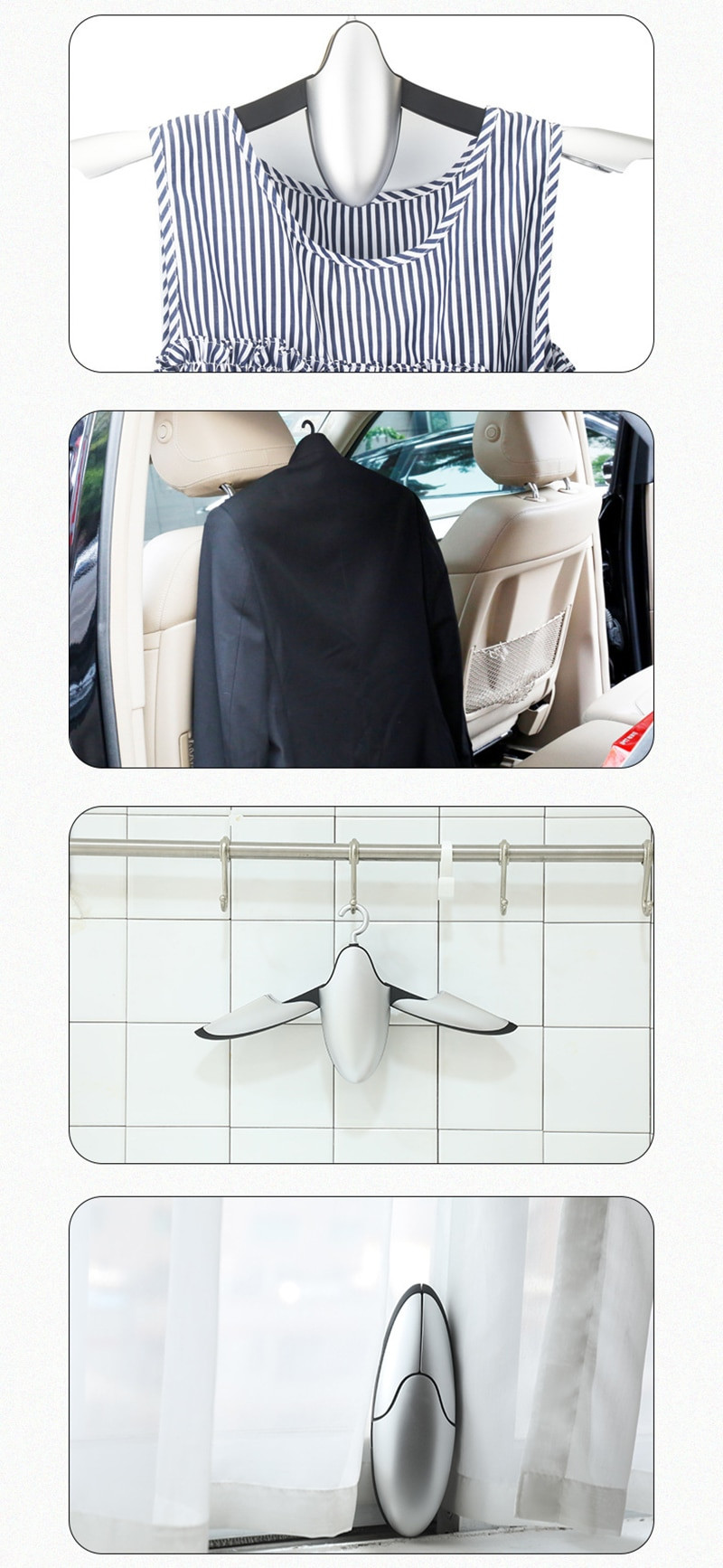 Badu.bg Универсална закачалка за кола ABS Сгъваеми аксесоари Многофункционална кука за ...