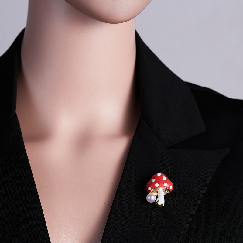 Badu.bg Rinhoo Сладки гъби Дамски брошки Жълто, синьо, червено, модни ...