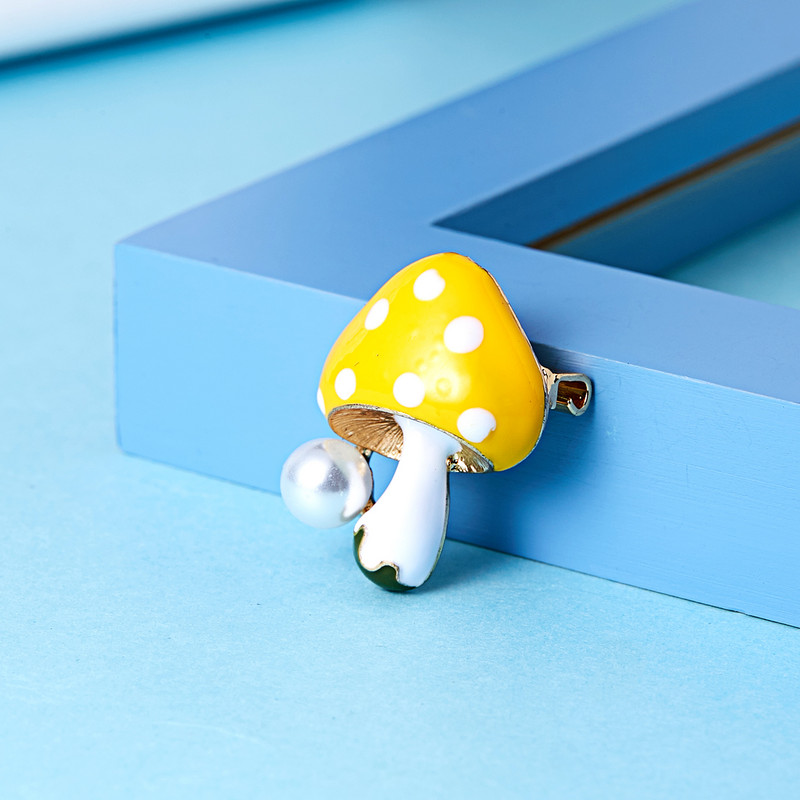 Badu.bg Rinhoo Сладки гъби Дамски брошки Жълто, синьо, червено, модни ...