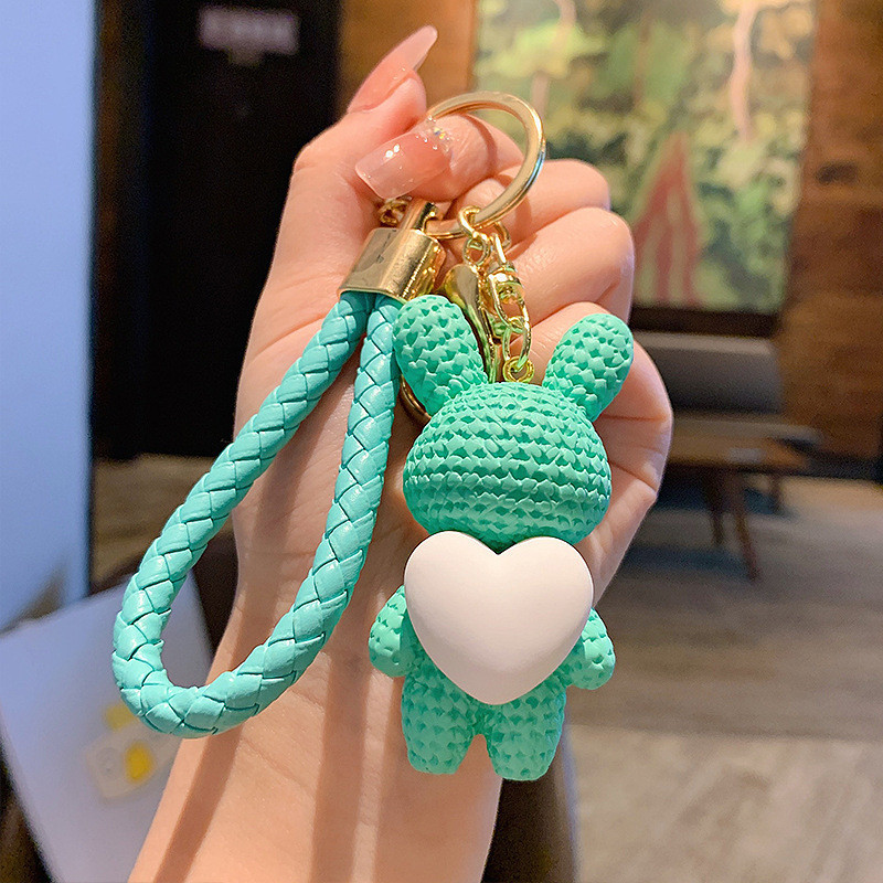 Badu Bg Карикатура Nordic Bunny Doll Keychain Fashion Punk Rabbit
