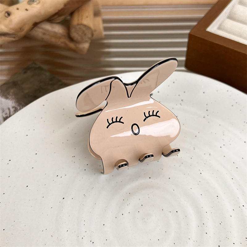 Badu.bg 2023 Пролет Нови щипки за коса от заек от ацетат за момичета Щипки за акула Сладки нокти ...