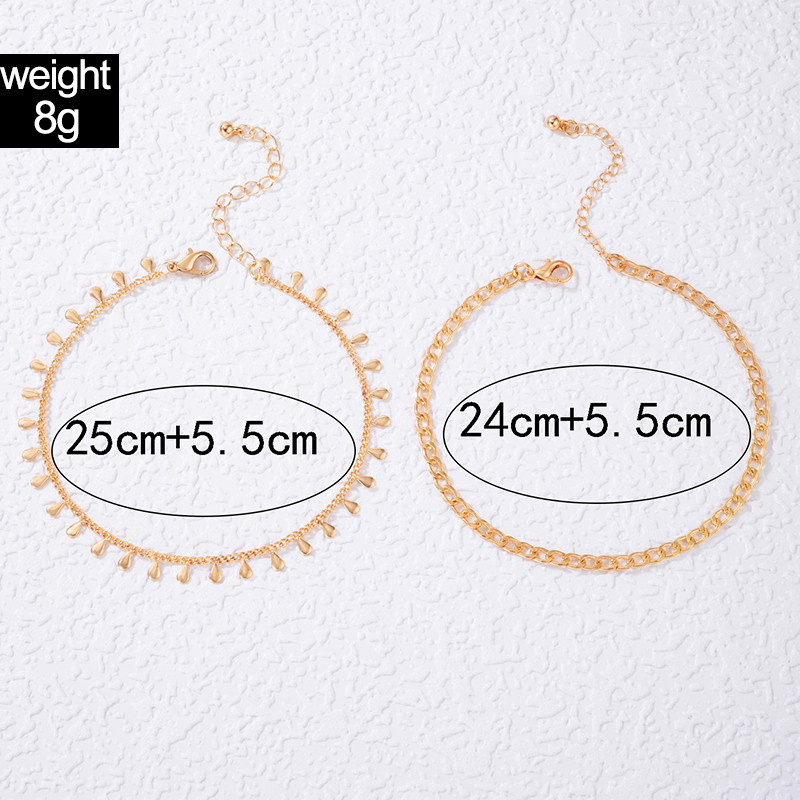 Badu Bg Tocona 2 бр компл цветни глезени с пискюли с кристали за жени злато тежък метал