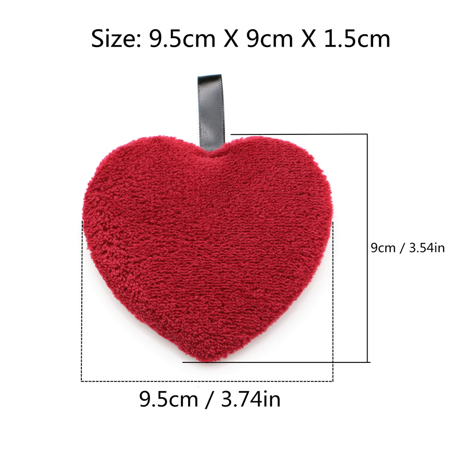 Badu Bg Hearts Многократни тампони за премахване на грим Микрофибърна гъба Памучен инструмент за