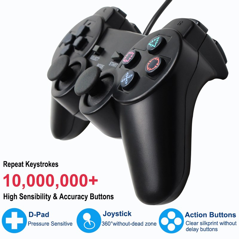 Badu.bg Жичен контролер за PS2 Vibration Motors Геймпад за компютър ...