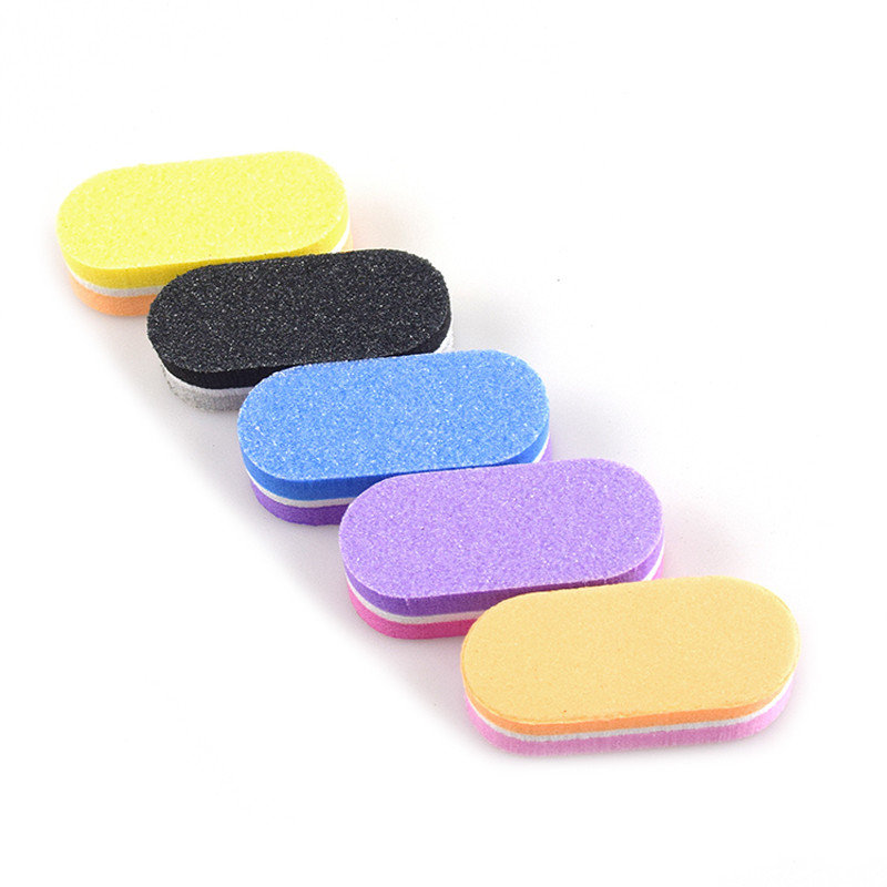 Badu.bg 10/20/40Pcs Mini Cuver Nails File Block Sponge Art Nail Buffer ...