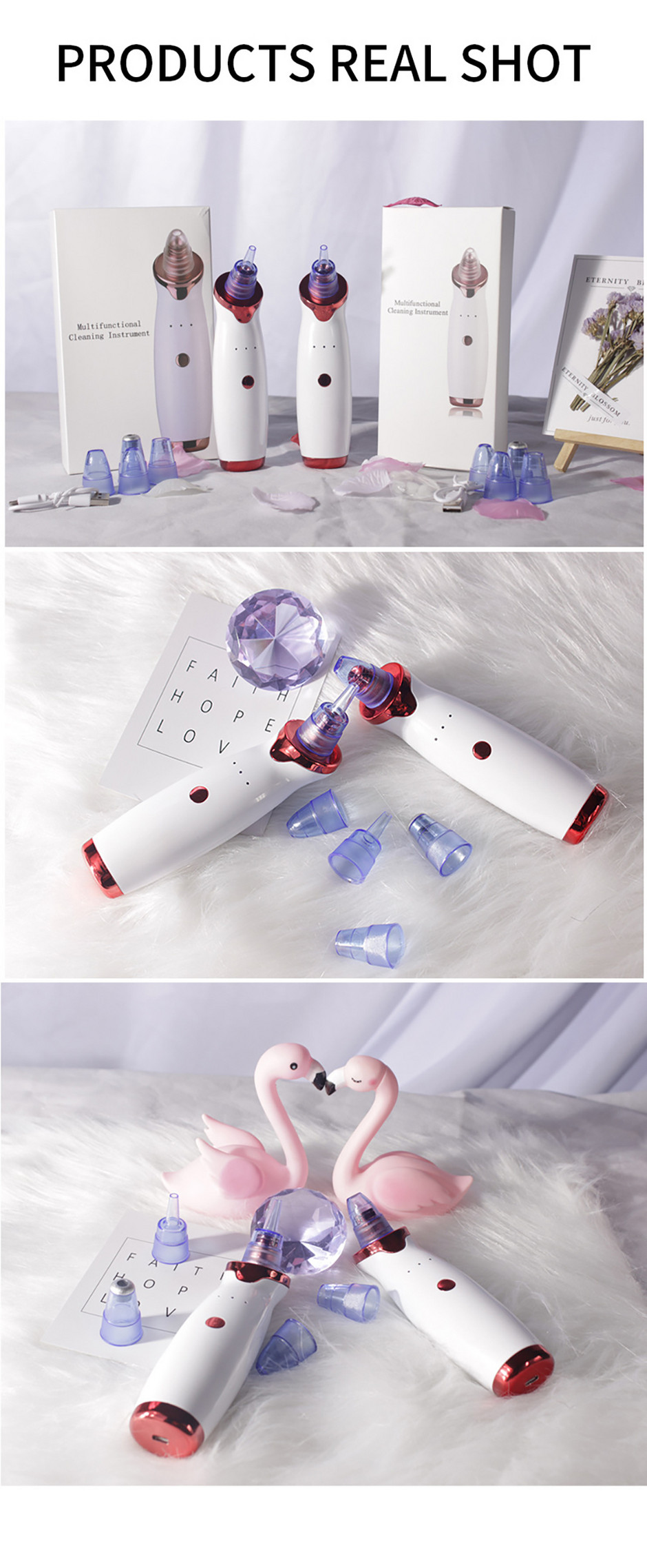 Badu Bg Премахване на черни точки за лице Електрически почистващ