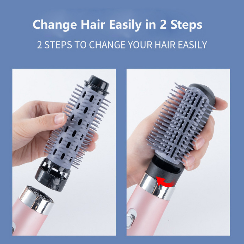 Badu Bg Четка с горещ въздух 3 в 1 Електрическа преса за коса Гребени Стилизатор за къдрене 900